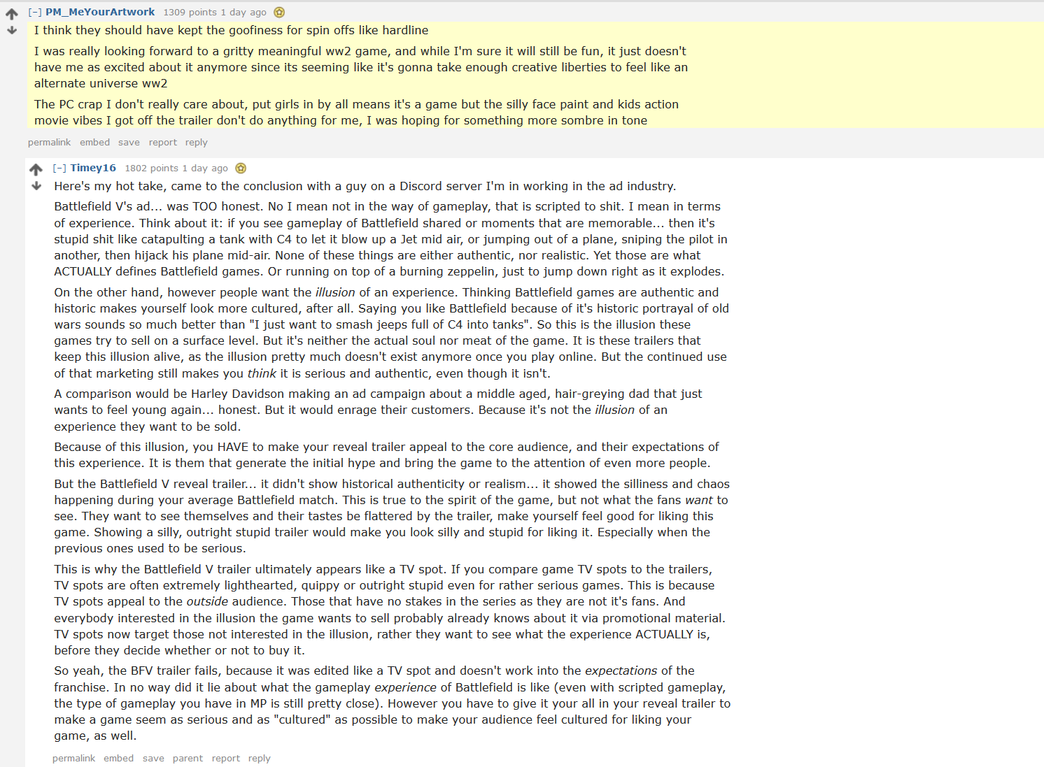 A Redditor's hot take on BFV's Marketing Campaign. | Battlefield | Know ...