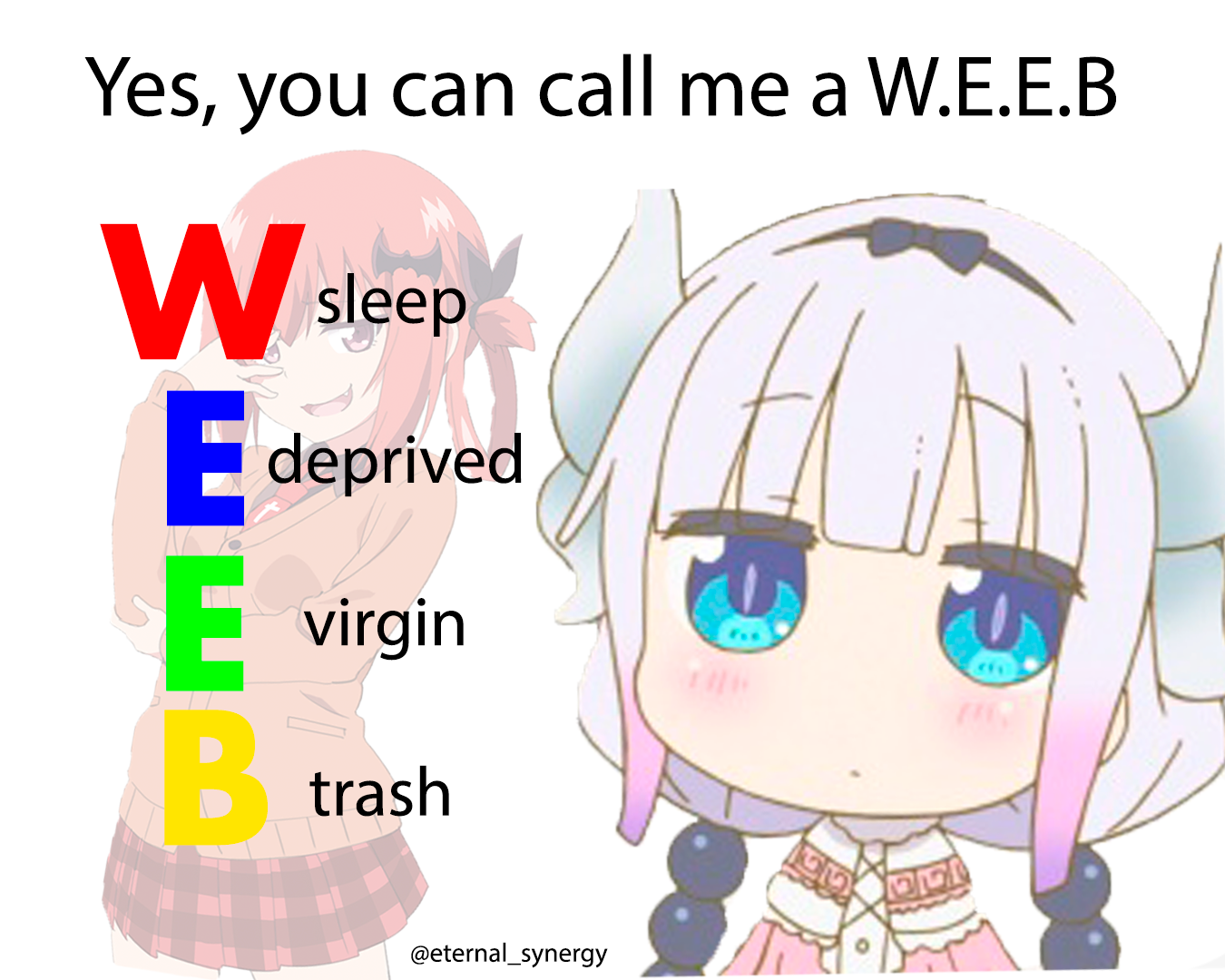 I'm a W.E.E.B definetely | Bad Acronyms | Know Your Meme