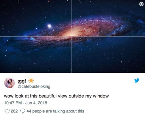 Galaxy | Look At This Beautiful View Outside My Window | Know Your Meme