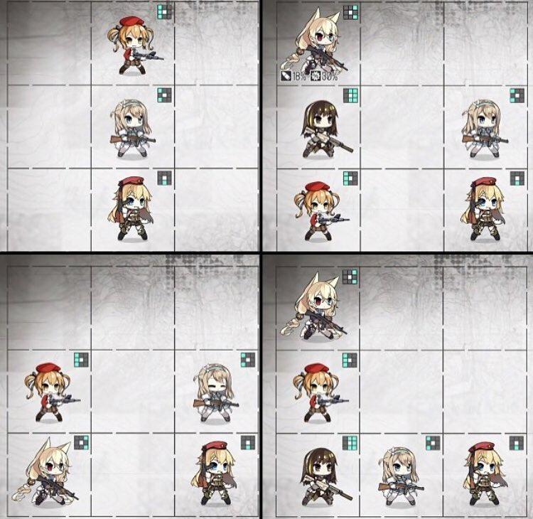 Typical echelon formations | Girls' Frontline | Know Your Meme