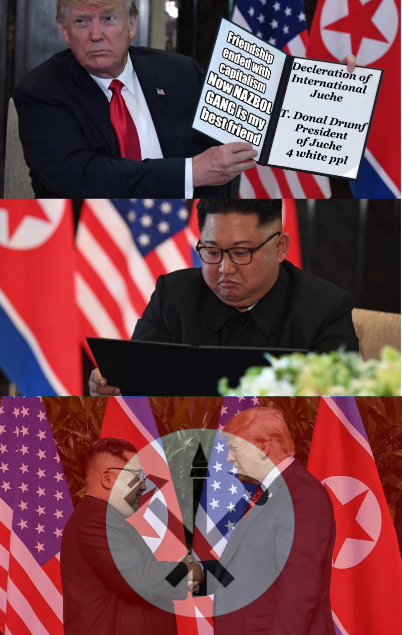 Juche 4 whites | 2018 North Korea - United States Summit | Know Your Meme