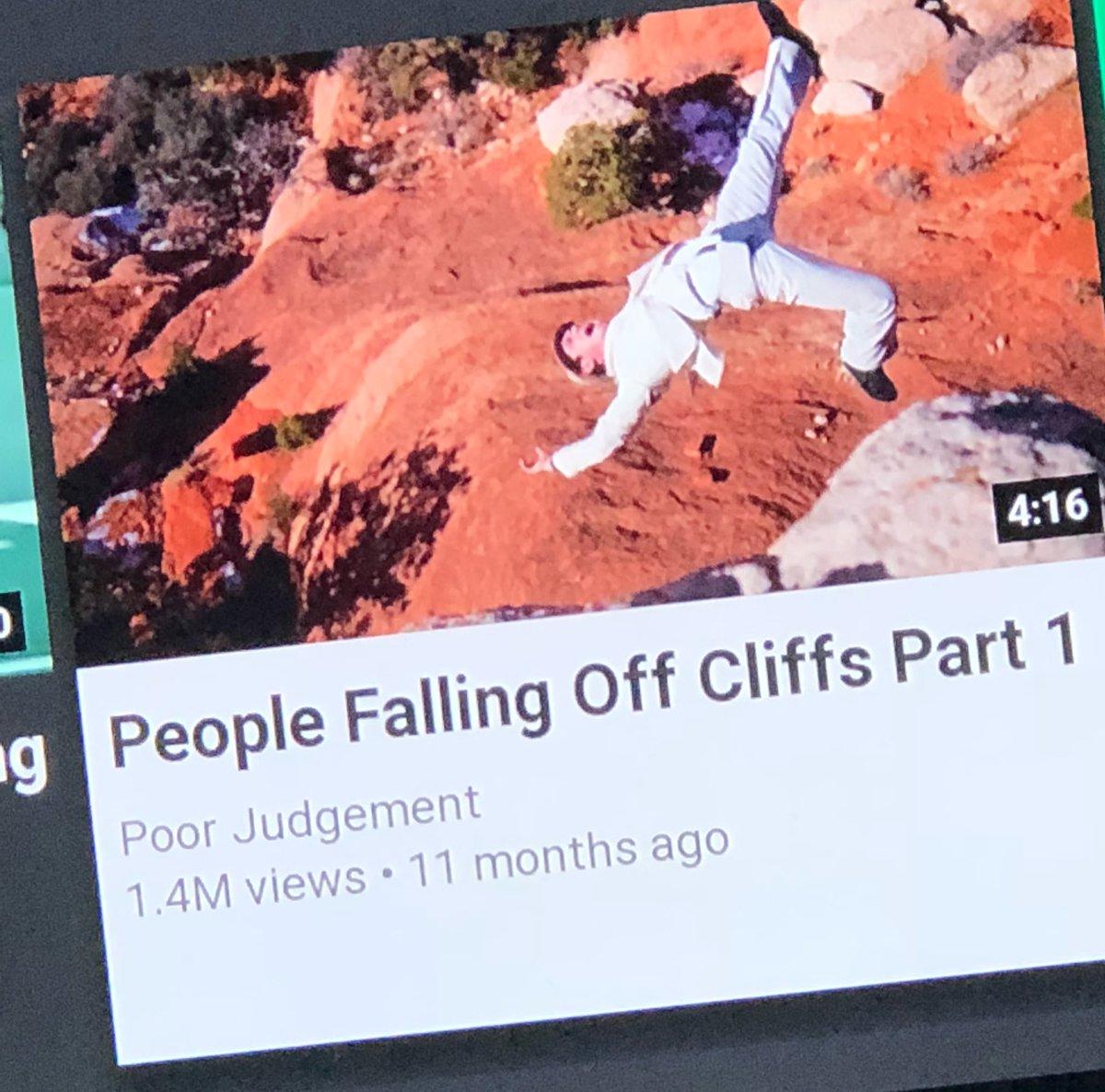 People Falling Off Cliffs Part 1 | YouTube | Know Your Meme