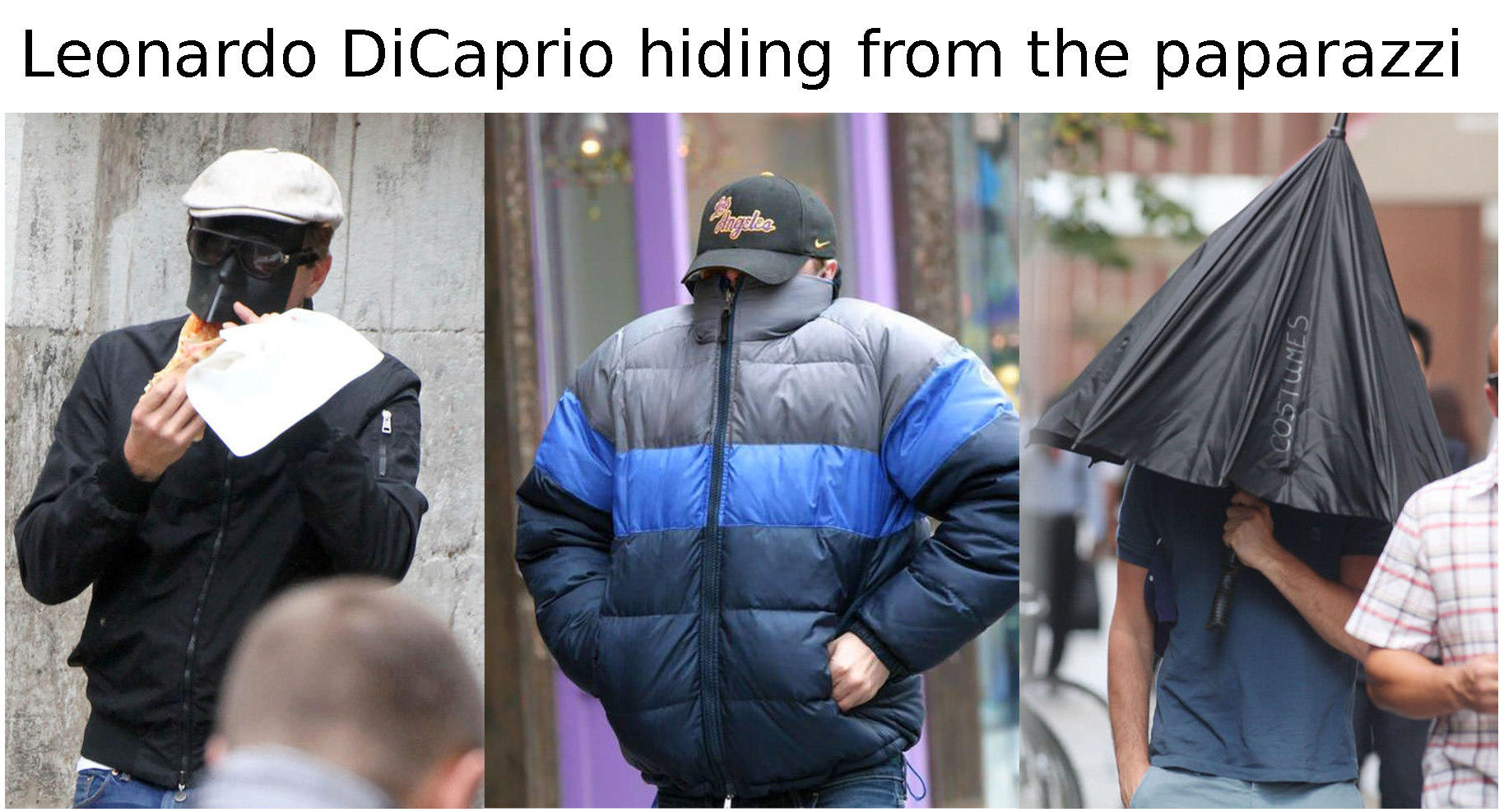 Hiding from the Paparazzi | Leonardo DiCaprio | Know Your Meme