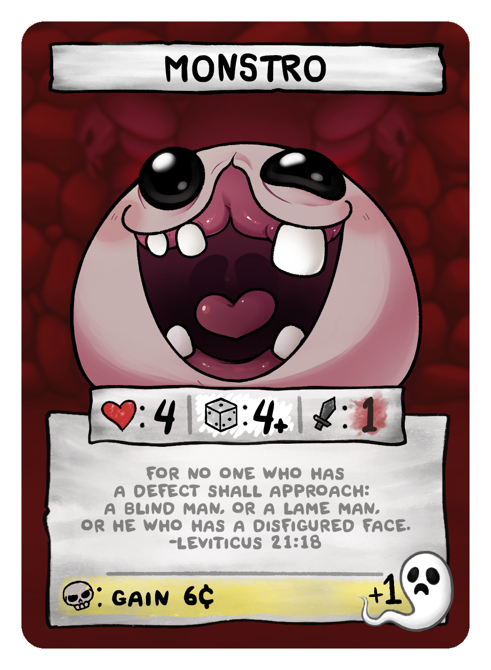 Hi-Res Monstro Card | The Binding of Isaac | Know Your Meme