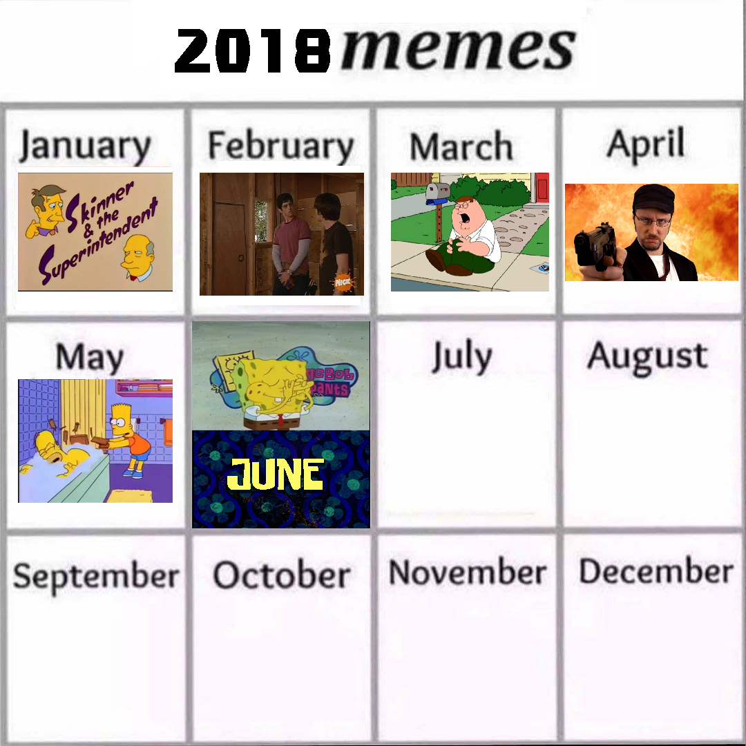 Meme calendar- June update | Meme of the Month Calendars | Know Your Meme