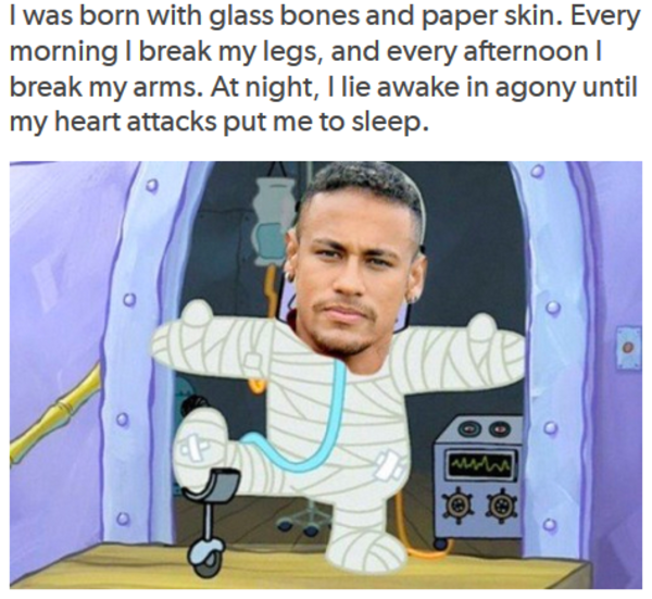 Neymar, the Glass Man | Neymar | Know Your Meme