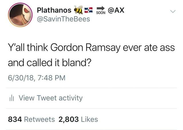 Is it bland? | Gordon Ramsay | Know Your Meme