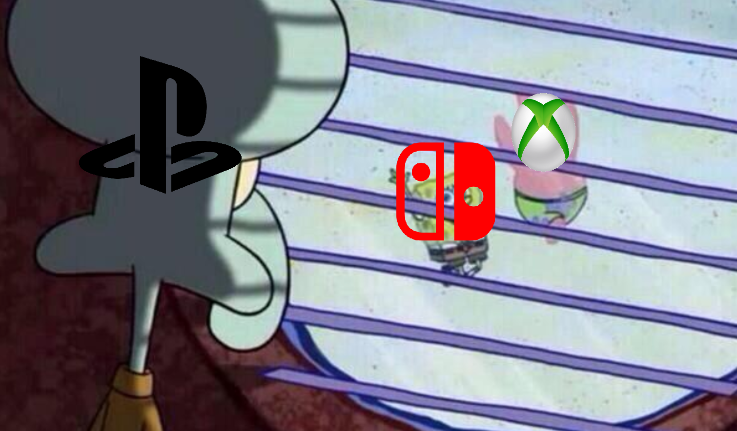Crossplay | Squidward Looking Out the Window | Know Your Meme