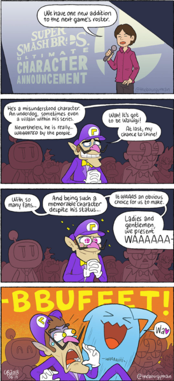 As long as there’s wah, there’s hope | Waluigi's Smash Snub | Know Your ... As long as there’s wah, there’s hope | Waluigi's Smash Snub | Know Your ...