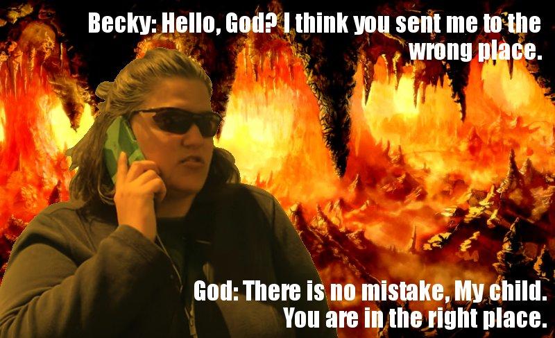 BBQ Becky Goes To Hell | BBQ Becky | Know Your Meme