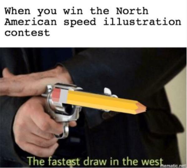 When you win the North American speed illustration contest | The ...
