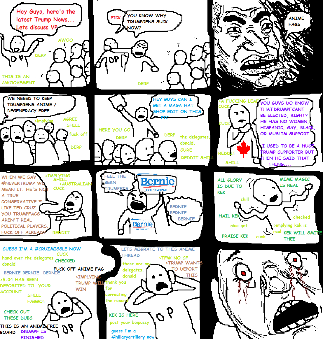 /pol/ discusses the election | 4chan Thread Derail Comic | Know Your Meme