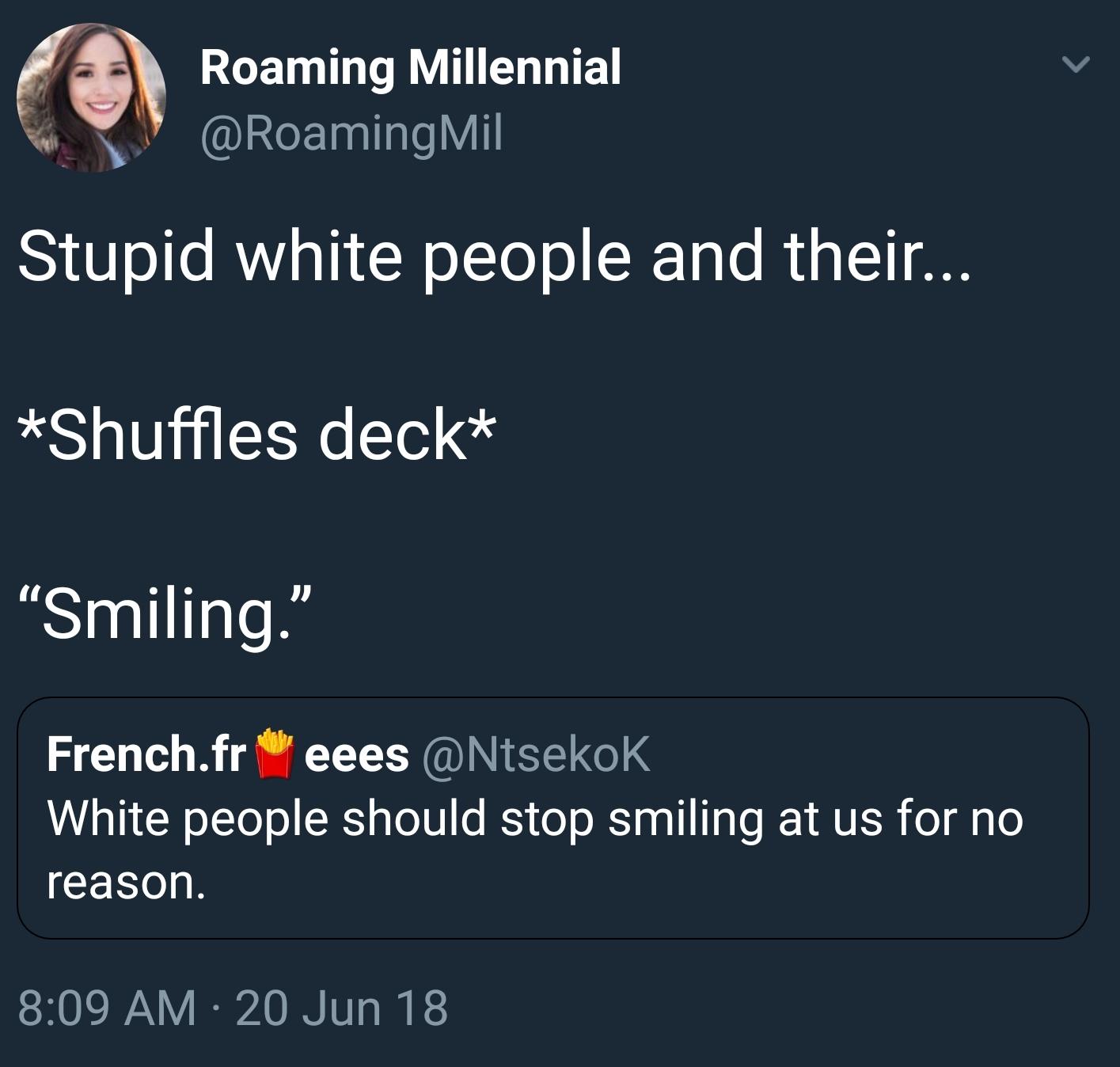 Smiling | Shuffles Deck, Pulls Card | Know Your Meme