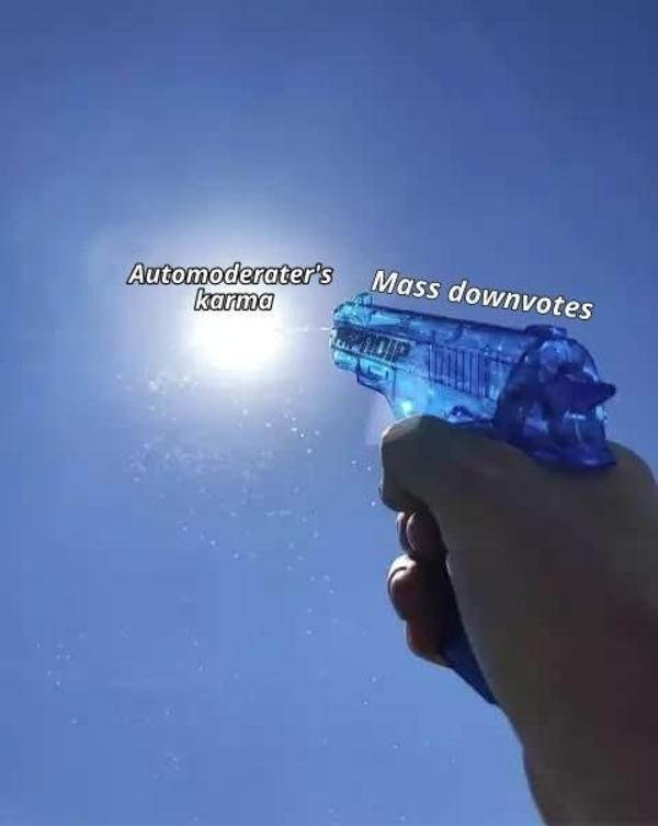 mass downvotes | Firing a Gun at the Sun | Know Your Meme