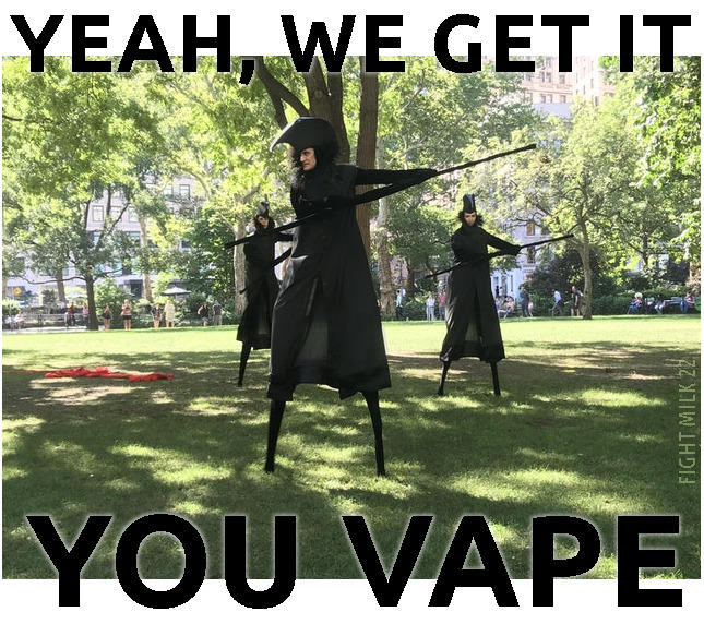 Vapers in the park | We Get It, You Smoke Weed | Know Your Meme