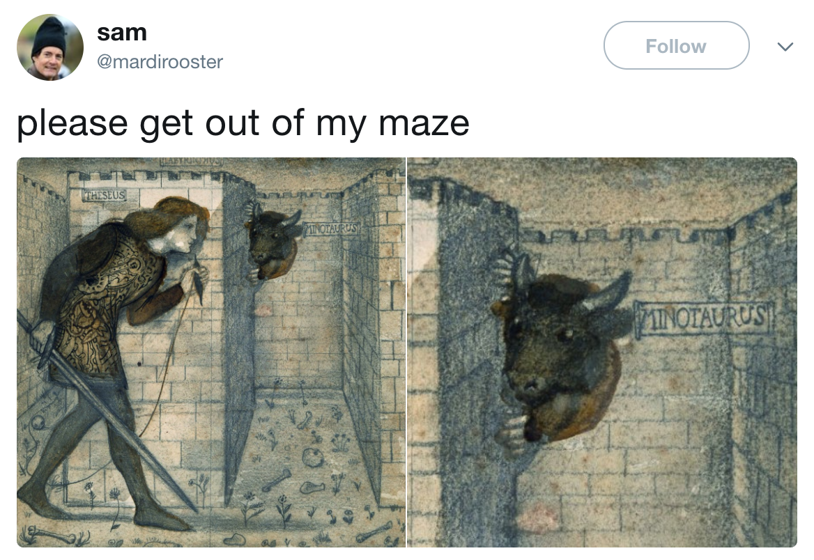 leave pls | Minotaur Maze | Know Your Meme