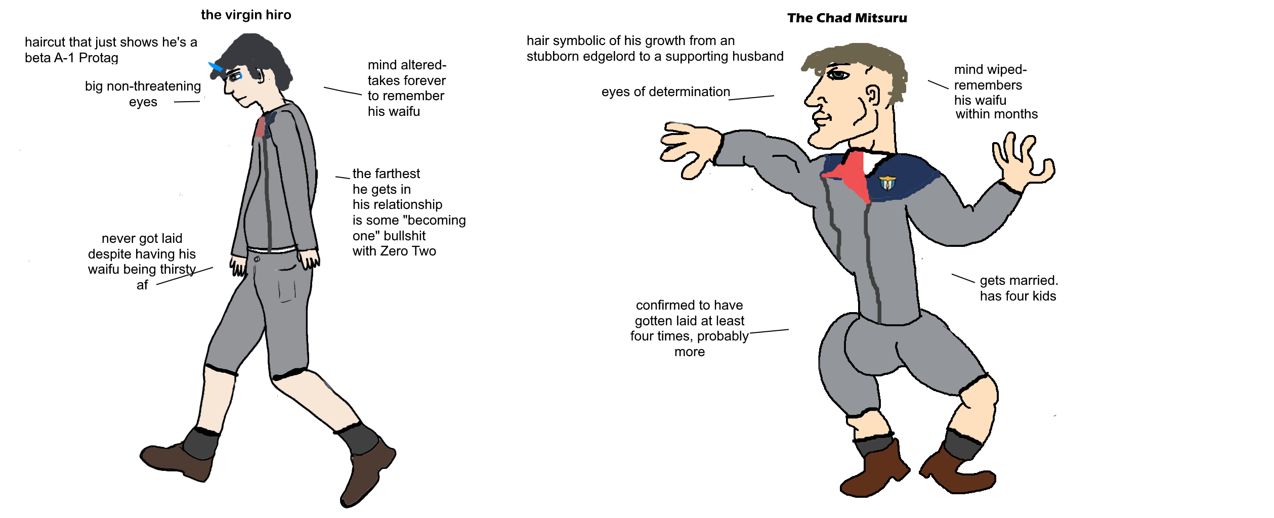 Say what you want, but Mitsuru actually scored | Darling in the Franxx ...