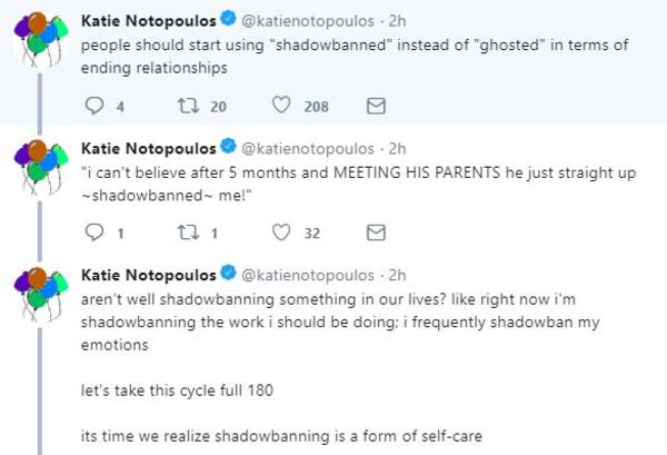 Katie Notopoulos tweet | Shadow Banning | Know Your Meme