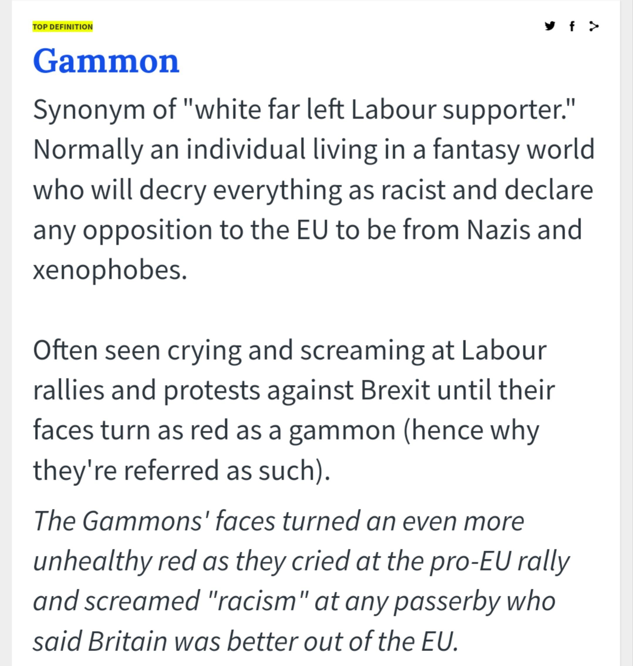Gammon Labour | Gammon | Know Your Meme