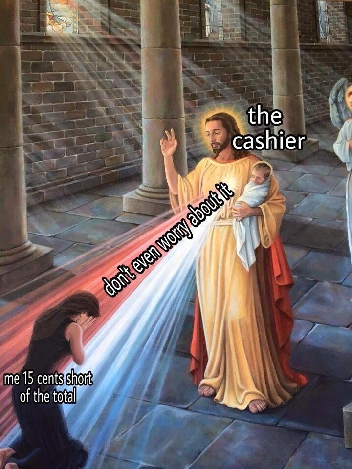 Don't even worry about it | Jesus Blessings From the Heart | Know Your Meme