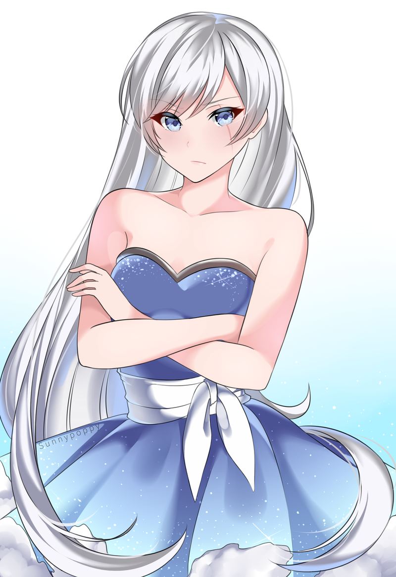 Weiss Schnee Hair Down Rwby Know Your Meme