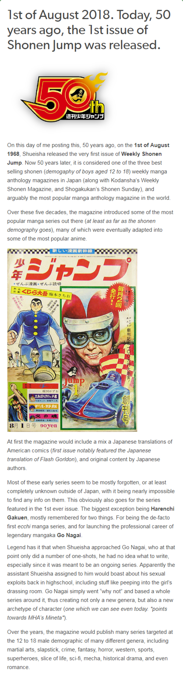 Happy Shonen Jump Day! | Anime / Manga | Know Your Meme