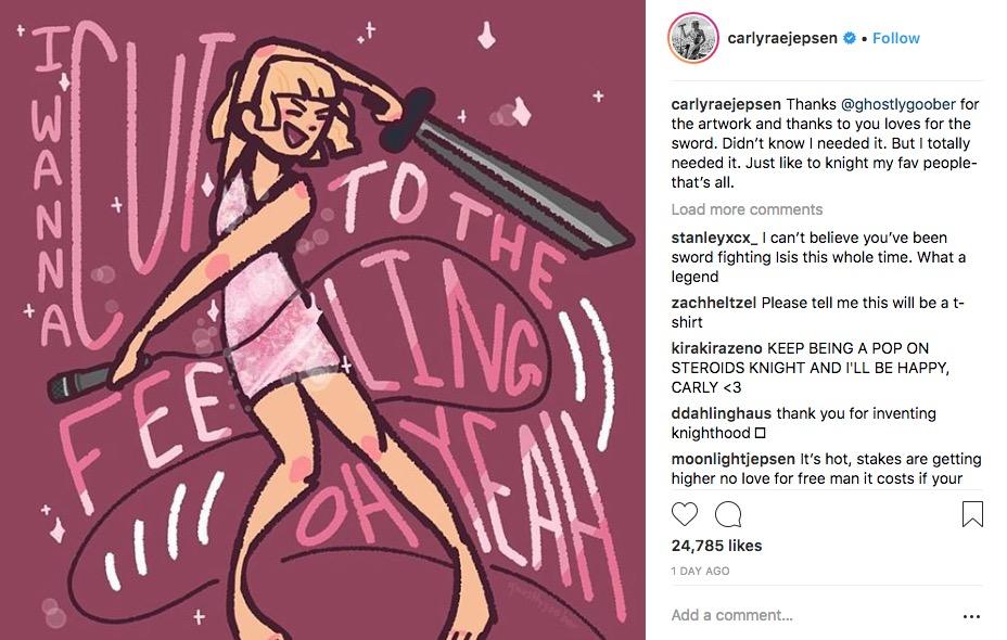 Carly | Give Carly Rae Jepsen a Sword | Know Your Meme