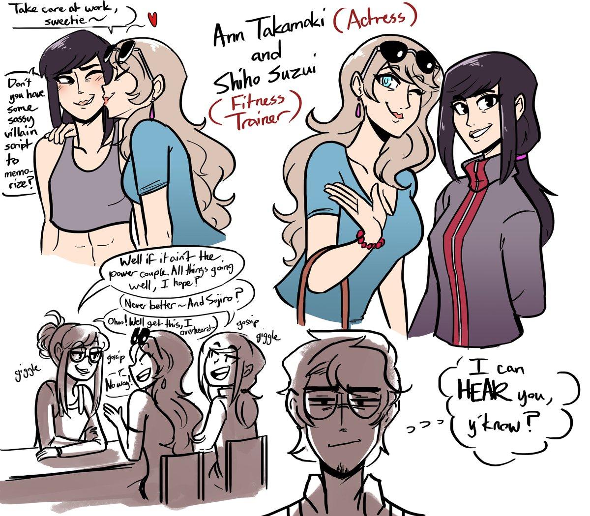 AU Ann and Shiho | Megami Tensei - Persona | Know Your Meme