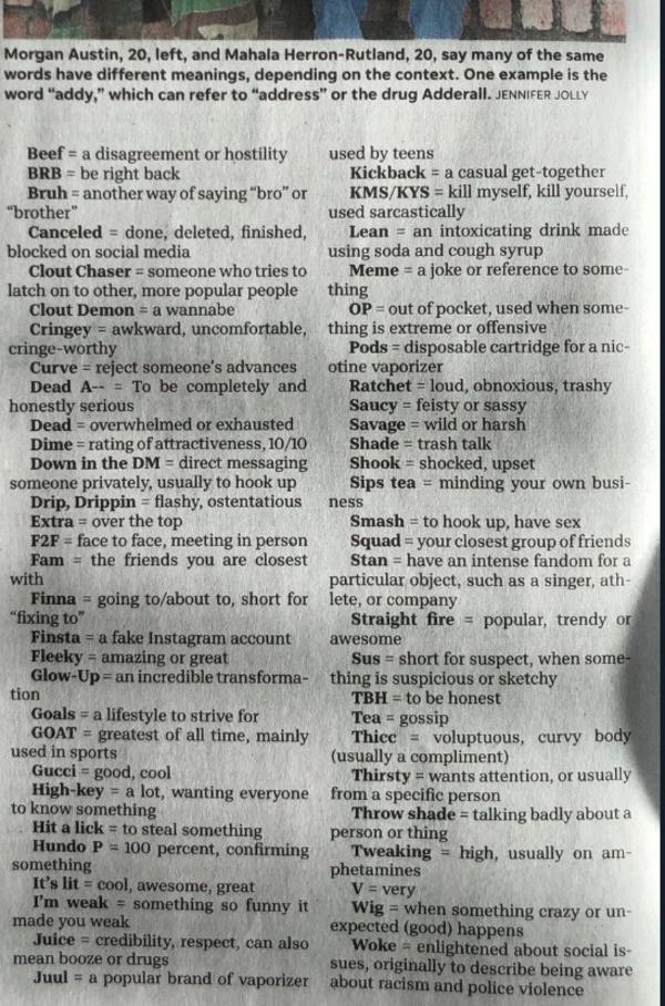 Krang | Decoding Teen Slang Parodies | Know Your Meme