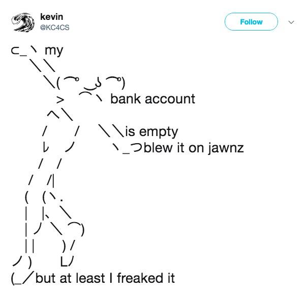 Jawnz | Dancing ASCII Man | Know Your Meme