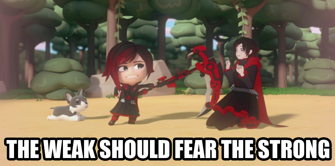 The weak should fear the strong | RWBY | Know Your Meme