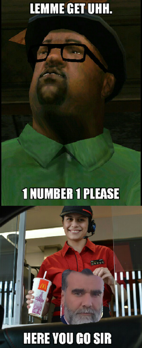 I'll have a number one | Big Smoke's Order | Know Your Meme