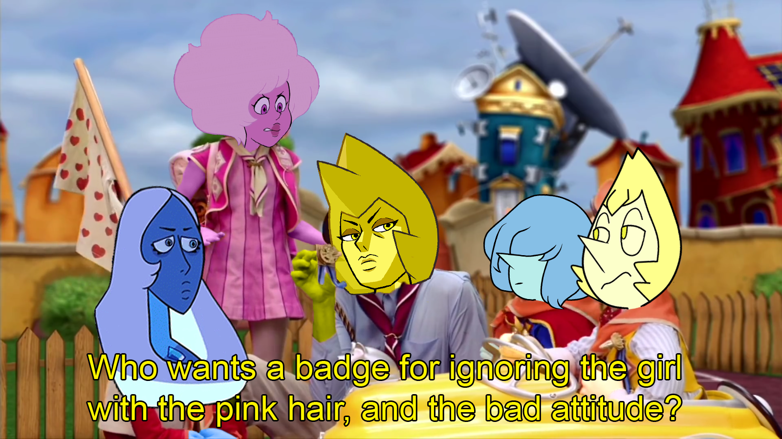 when Pink asks the other diamonds to leave earth alone | Steven ...