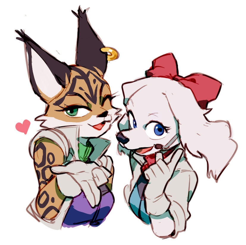 Fay and Miyu by nemurism | Star Fox | Know Your Meme