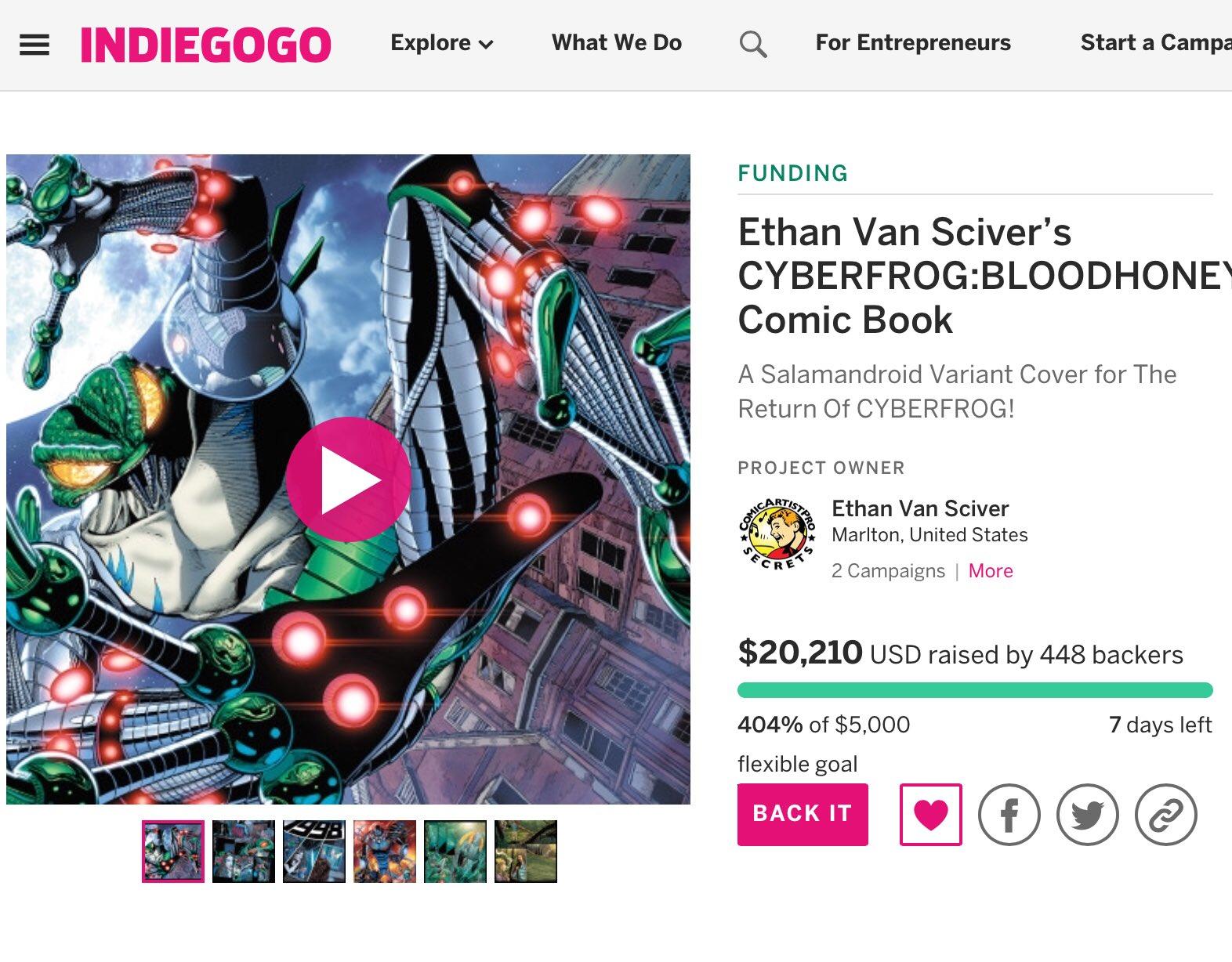 CYBERFROG raised another $20K in 8 hours | ComicsGate | Know Your Meme