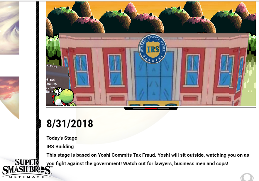 IRS Building Totally Confirmed for Ultimate Guys | Super Smash Brothers ...