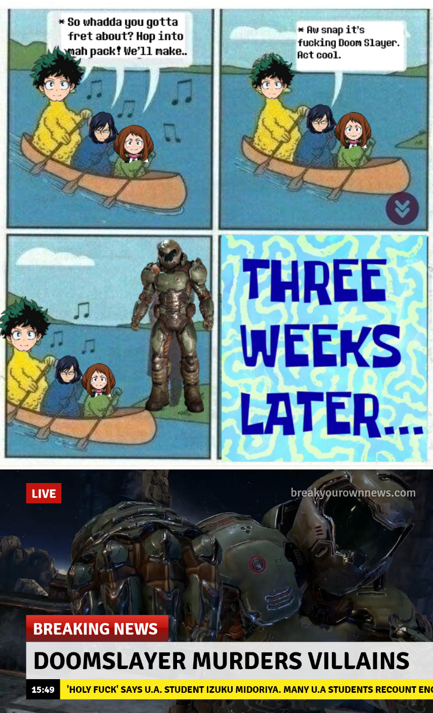 How Doom Slayer purged the villains | My Hero Academia | Know Your Meme