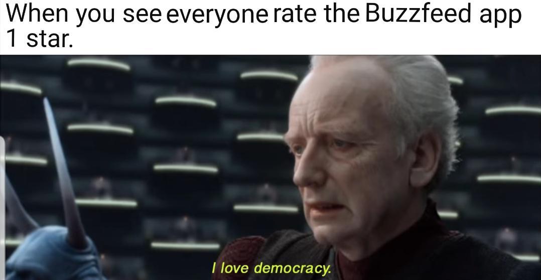 rating buzzfeeds app with 1 star | Delete BuzzFeed | Know Your Meme