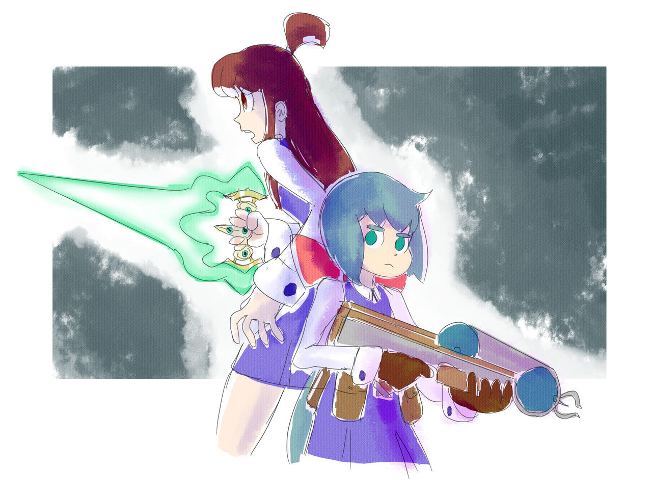 Energy Sword Akko and Constaze | Energy Sword Sunday | Know Your Meme