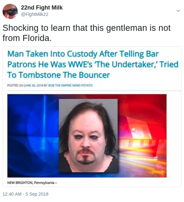 Shocking he is not from Florida | Florida Man | Know Your Meme