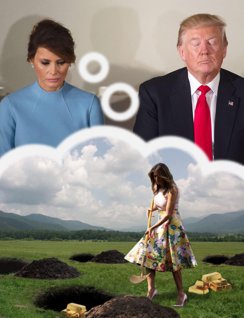 Melania Dreaming | Melania Trump Plants a Tree | Know Your Meme