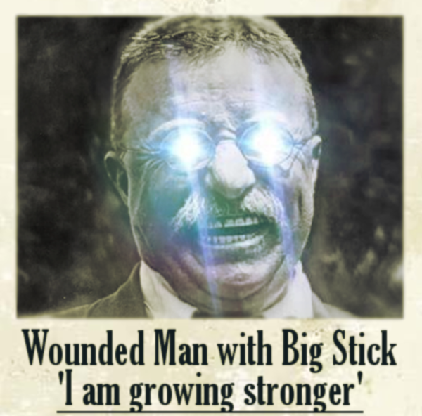Wounded man with Big Stick | I Am Growing Stronger | Know Your Meme