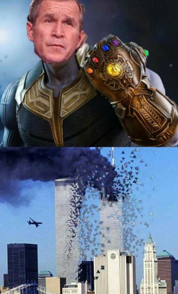 Bush Thanos | Bush Did 9/11 | Know Your Meme