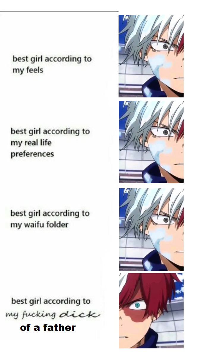 I raise you another waifu list | Best Girl According To... | Know Your Meme