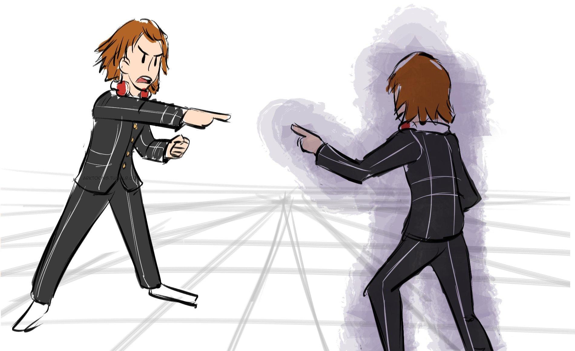 Yosuke pointing at Yosuke | Spider-Man Pointing at Spider-Man | Know ...