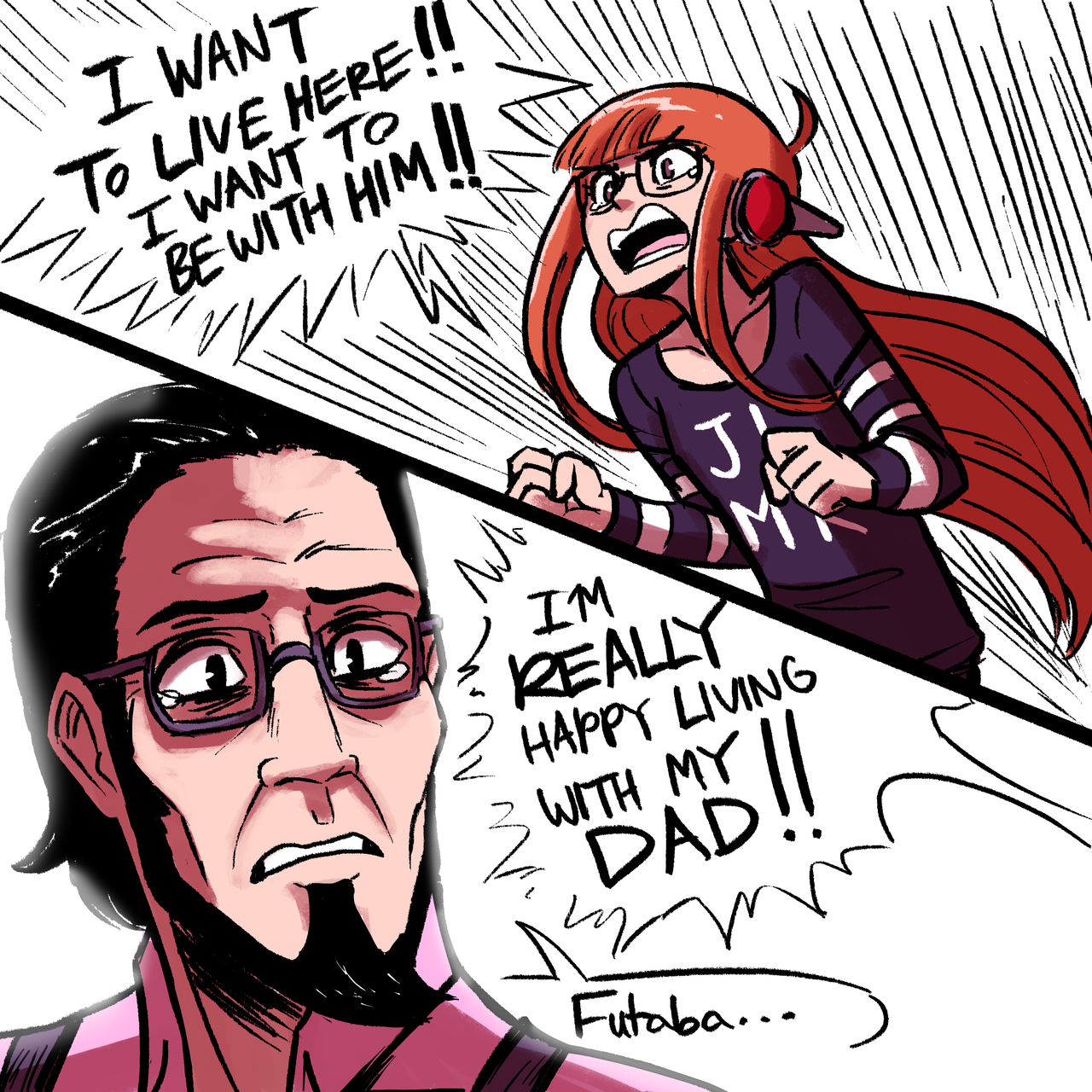 Father and daughter | Megami Tensei - Persona | Know Your Meme