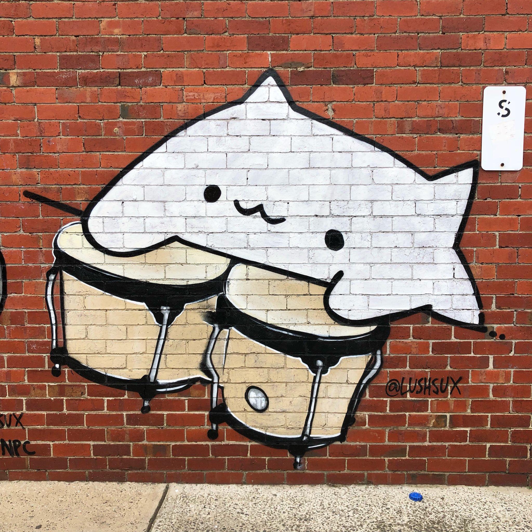 Bongo Graffiti by lushsux | Bongo Cat | Know Your Meme