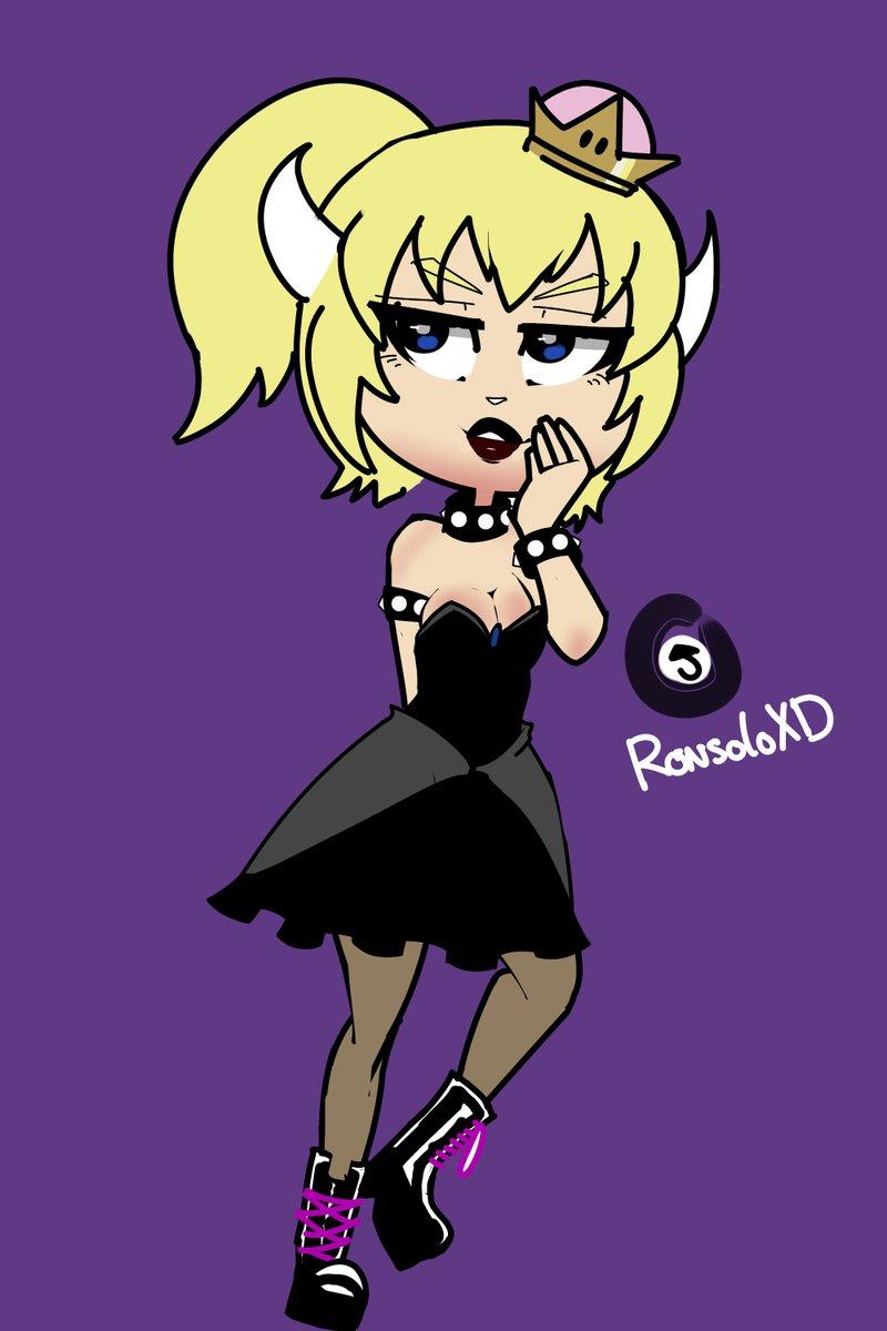 Loving the goth style peach m8 by RonsoloXD | Bowsette | Know Your Meme