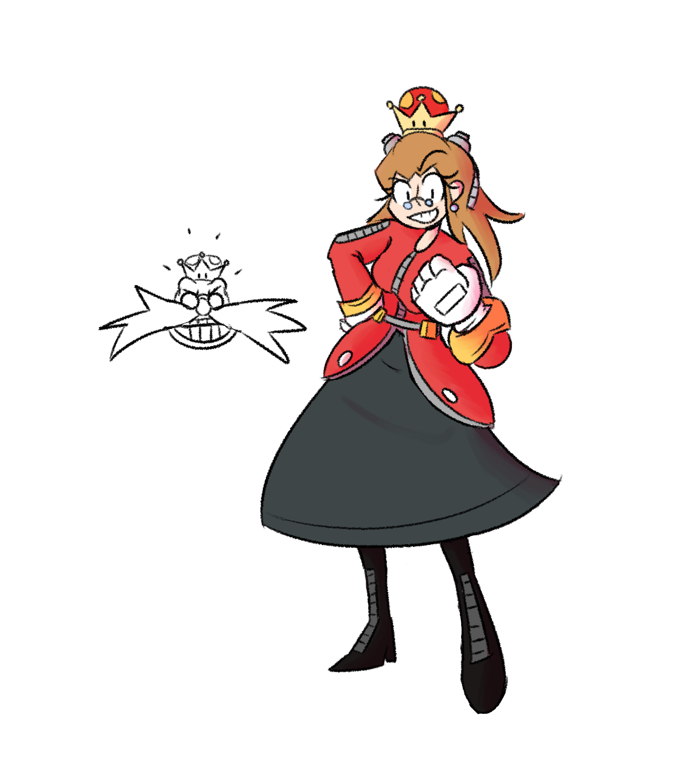 Eggman ends up finding a strange crown... | Peachette / Super Crown ...