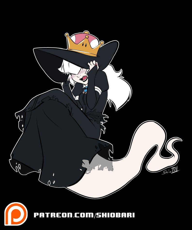 "Quick doodle before work of @MikeLLunsford's PeachyBoo design :3 ...